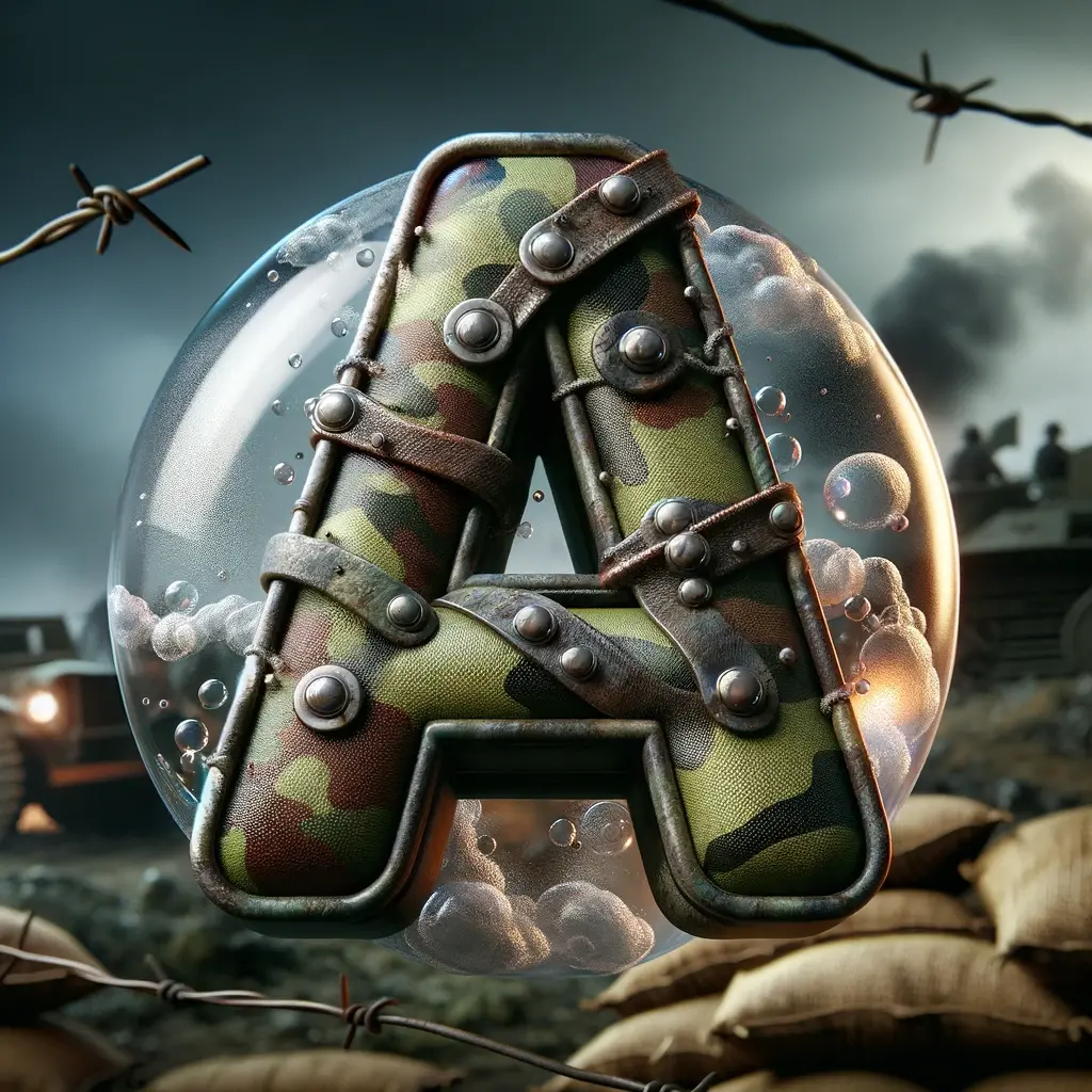 bubble_letter_a_A_bubble_letter_A_designed_to_reflect_the_theme_of_war ...